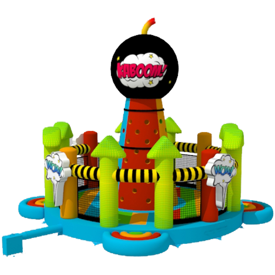 Pop Art Springkastelen - Boing Inflatables