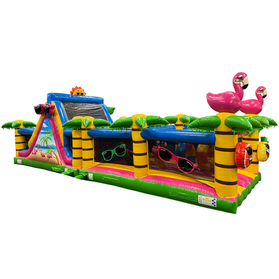 2 Delen Miami Beach Run - Hindernisbaan kopen - Boing Inflatables