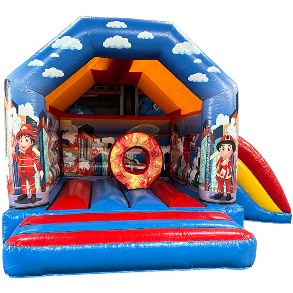 Aframe Midi OS Brandweer Springkasteel - Boing Inflatables