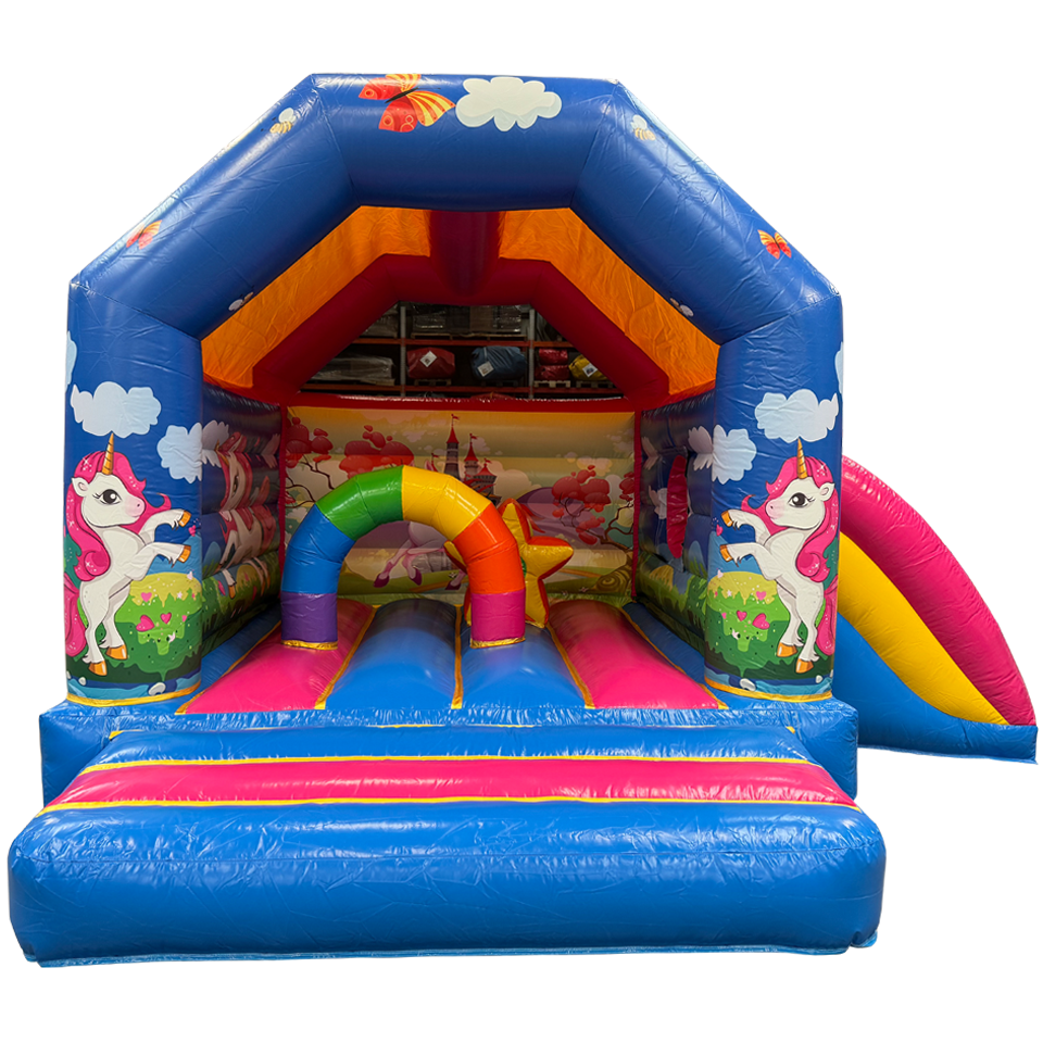 Aframe Midi OS Eenhoorn Springkasteel - Boing Inflatables