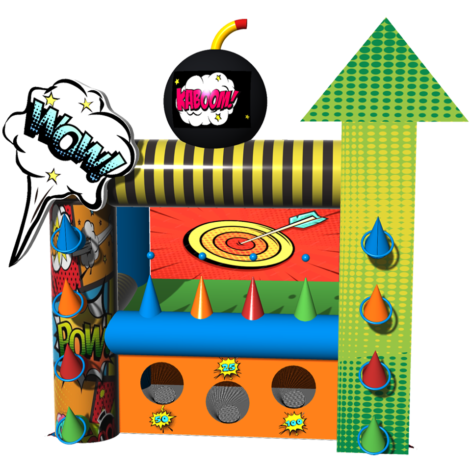 Boogschieten Pop Art - Boing Inflatables