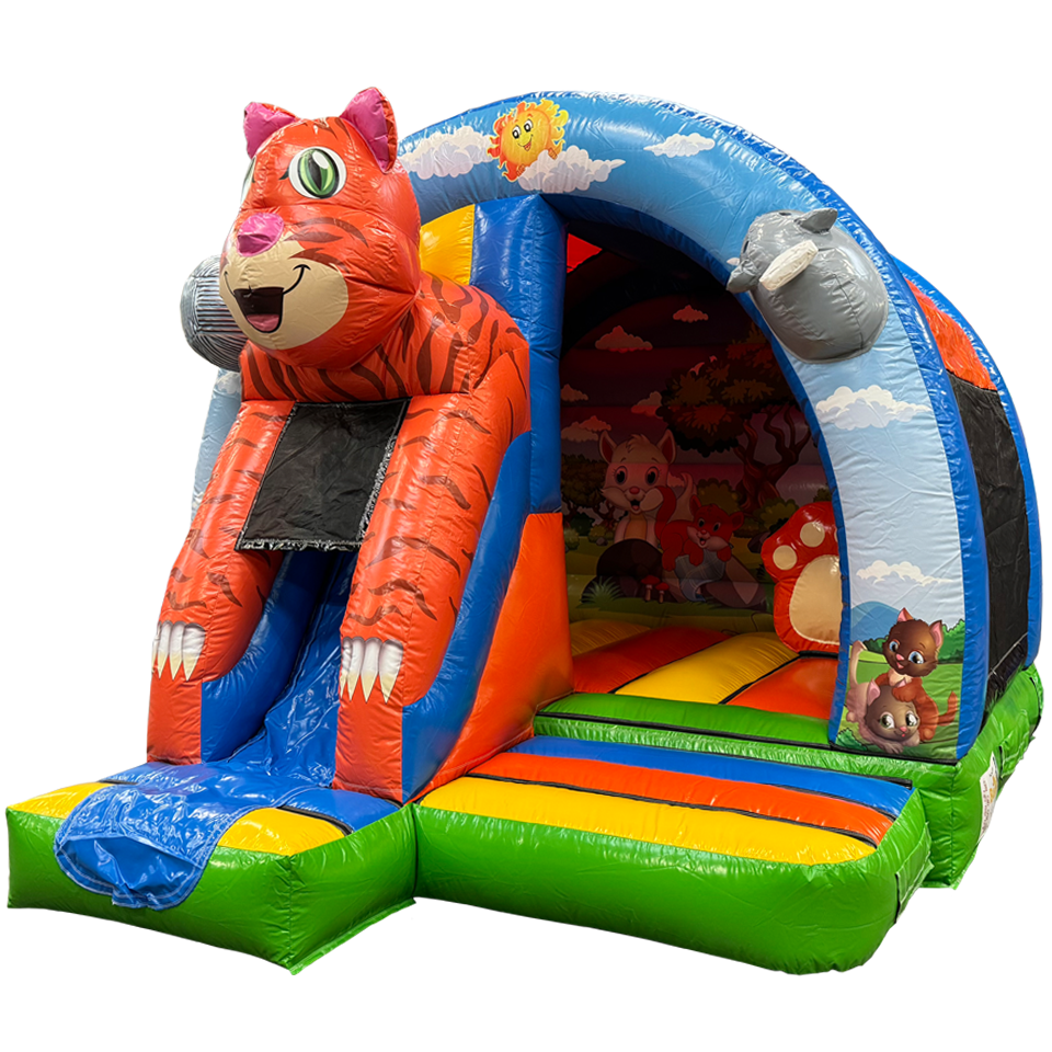 Arch Mini 3D Kat Springkasteel - Boing Inflatables