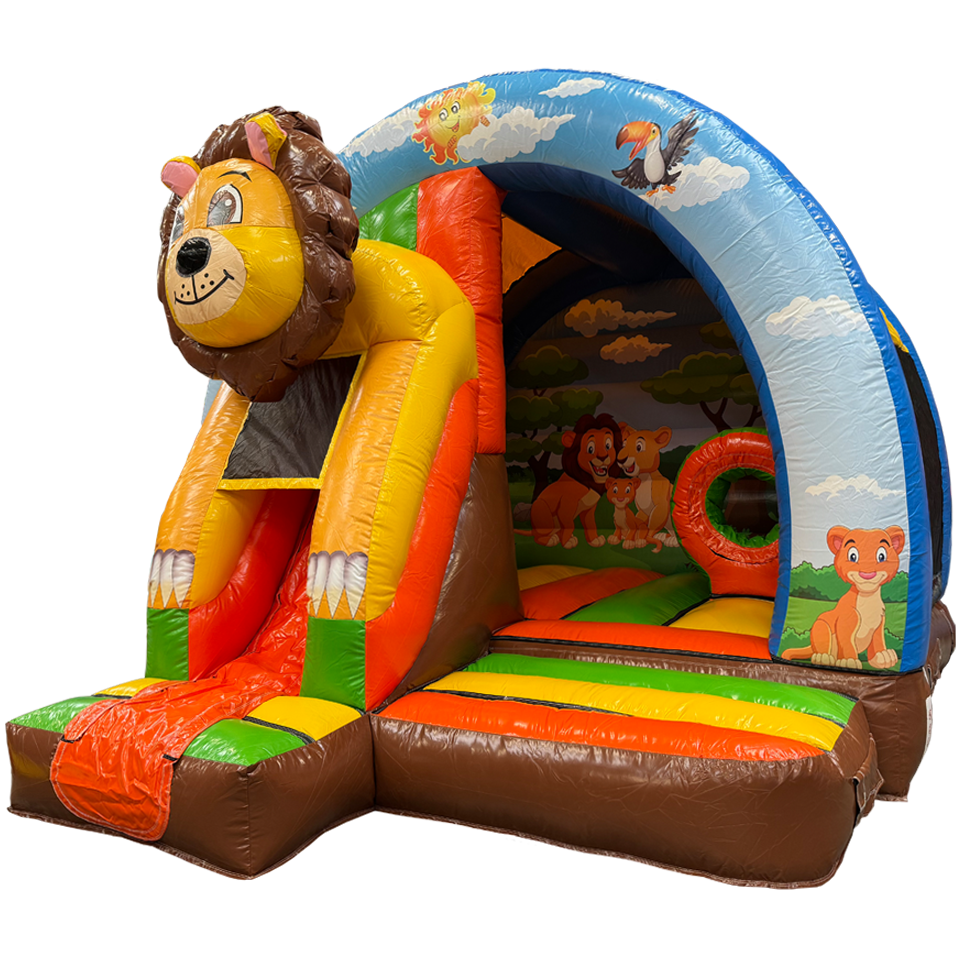 Arch Mini 3D Leeuw Springkasteel - Boing Inflatables