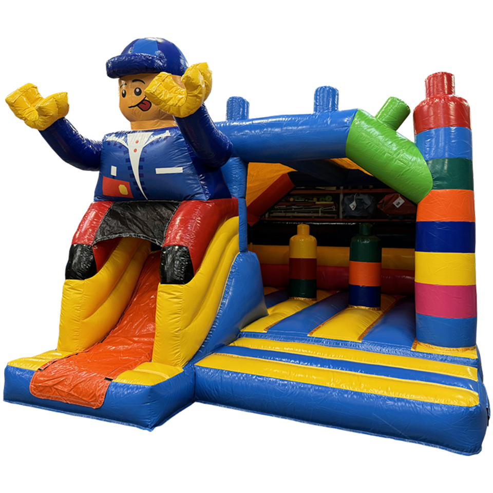 Combo Midi 3D Gekleurde Blokjes Springkasteel Met Obstakels - Boing ...