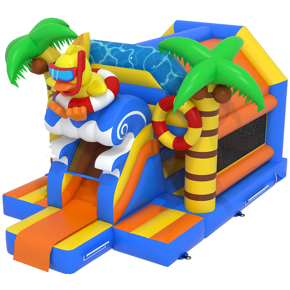 Fframe Midi Eend Springkasteel - Boing Inflatables