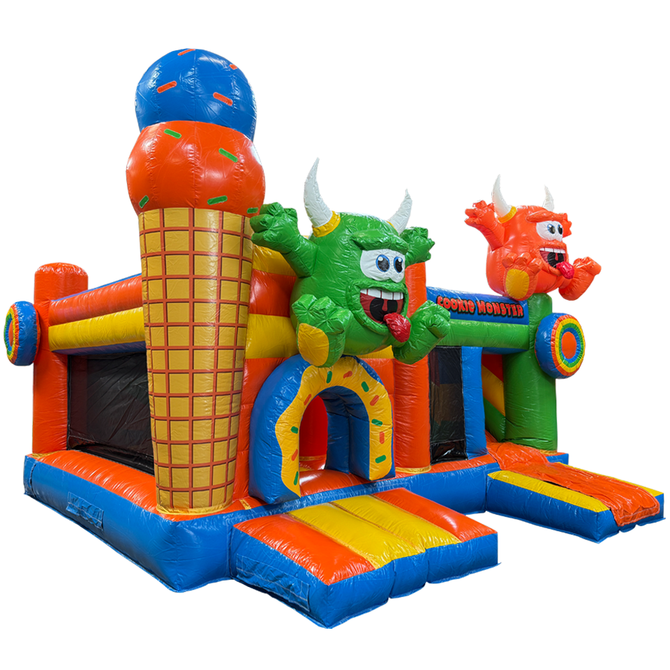 Multiplay Maxi Cookie Monster Zonder Dak - Boing Inflatables