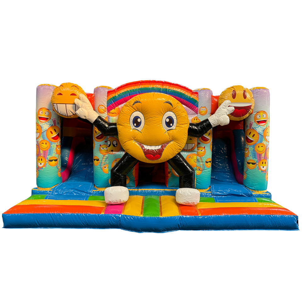 Multiplay Maxi 2 Glijbanen Emoji - Boing Inflatables