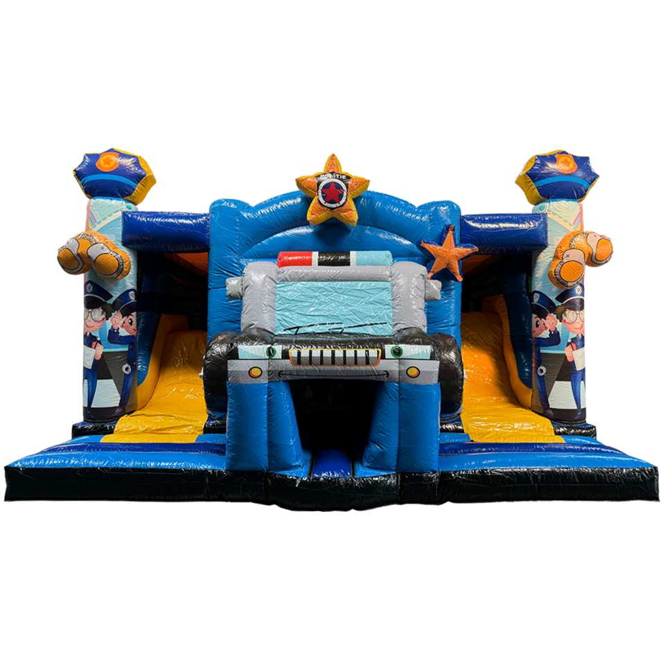 Multiplay Maxi 2 Glijbanen Politie - Boing Inflatables