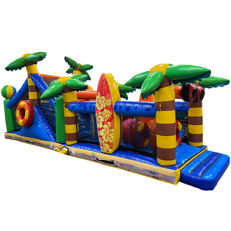 2 Delen Tropisch Strand Run - Hindernisbaan kopen - Boing Inflatables
