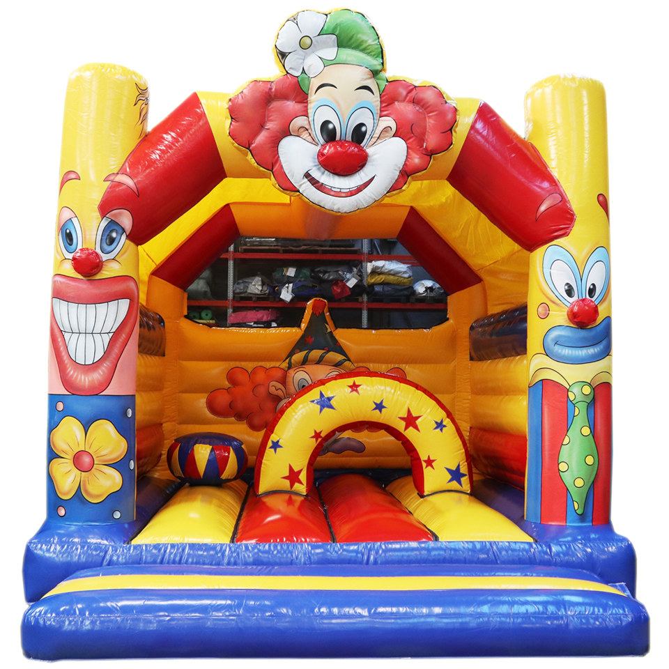 Aframe Midi Clown Springkasteel - Boing Inflatables