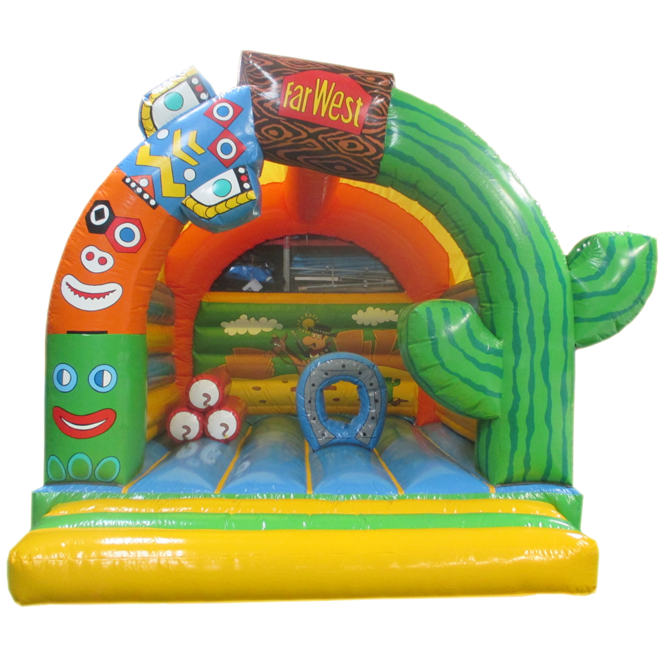 Aframe Midi Far West Boog Springkasteel - Boing Inflatables