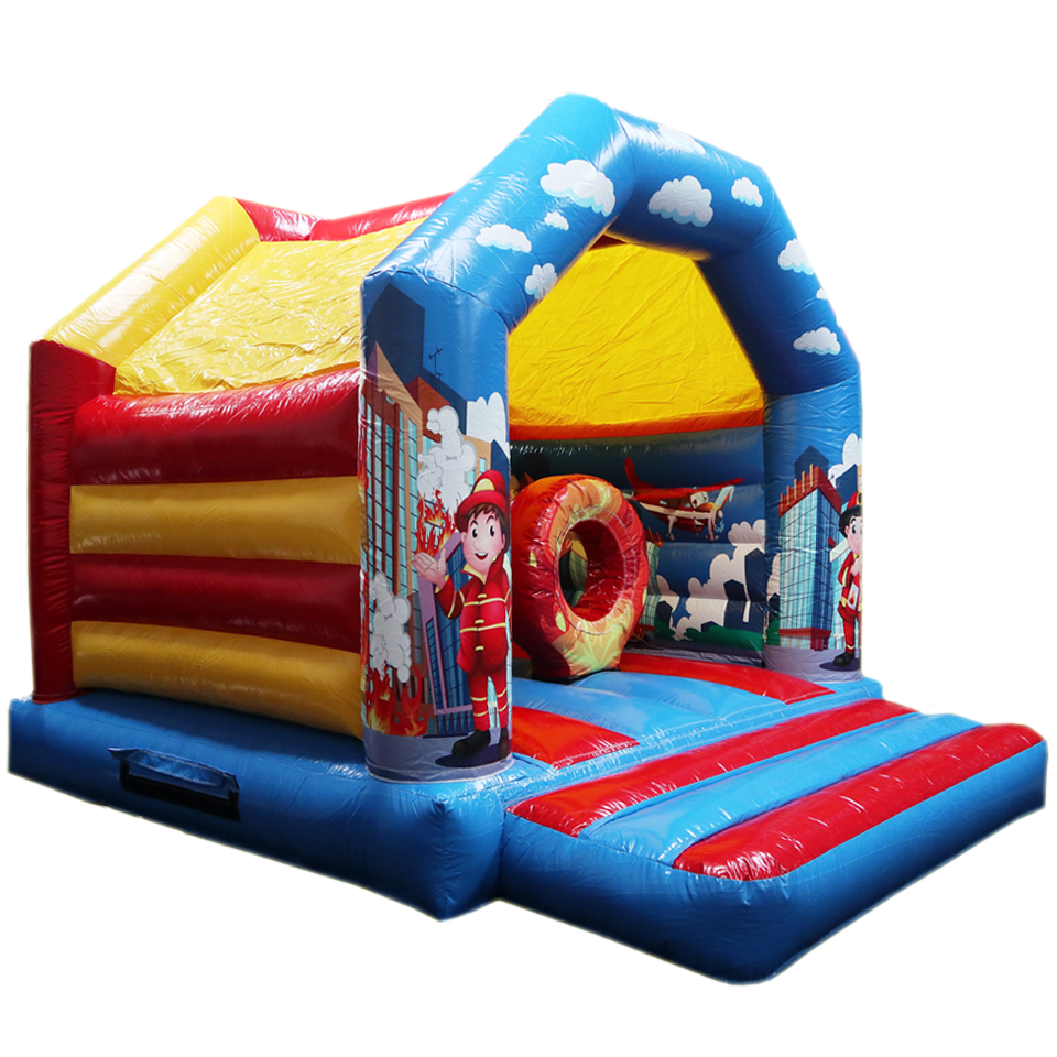 Aframe Midi Brandweer Springkasteel - Boing Inflatables