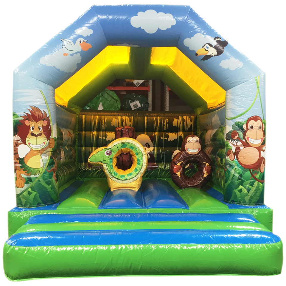 Aframe Midi Jungle Springkasteel - Boing Inflatables