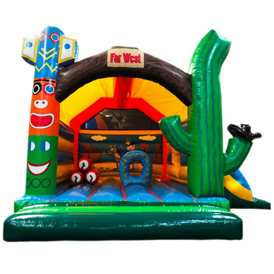 Aframe Midi OS Far West Springkasteel - Boing Inflatables