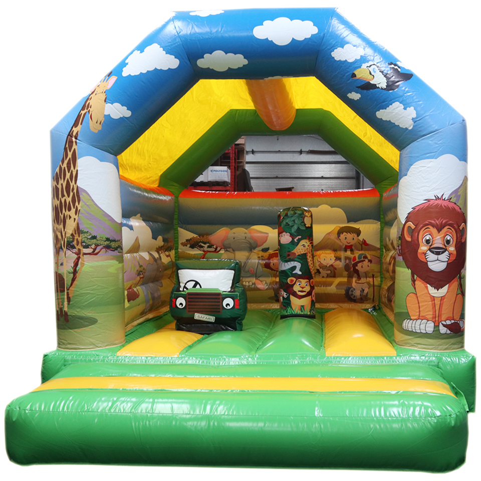 Aframe Midi Safari Springkasteel - Boing Inflatables