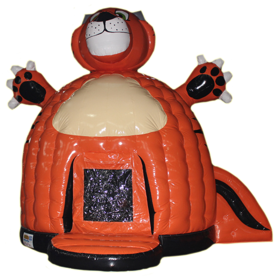 Disco Midi Tijger met Glijbaan - Boing Inflatables