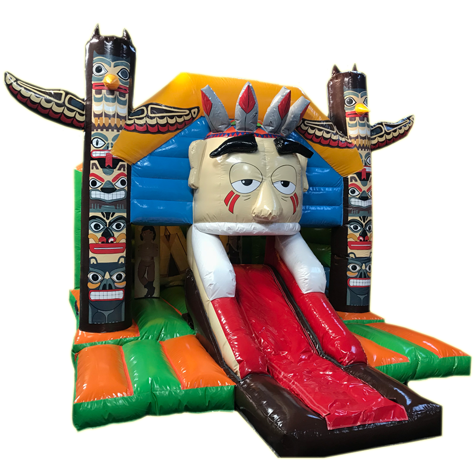 Fframe Midi Indiaan Springkasteel - Boing Inflatables