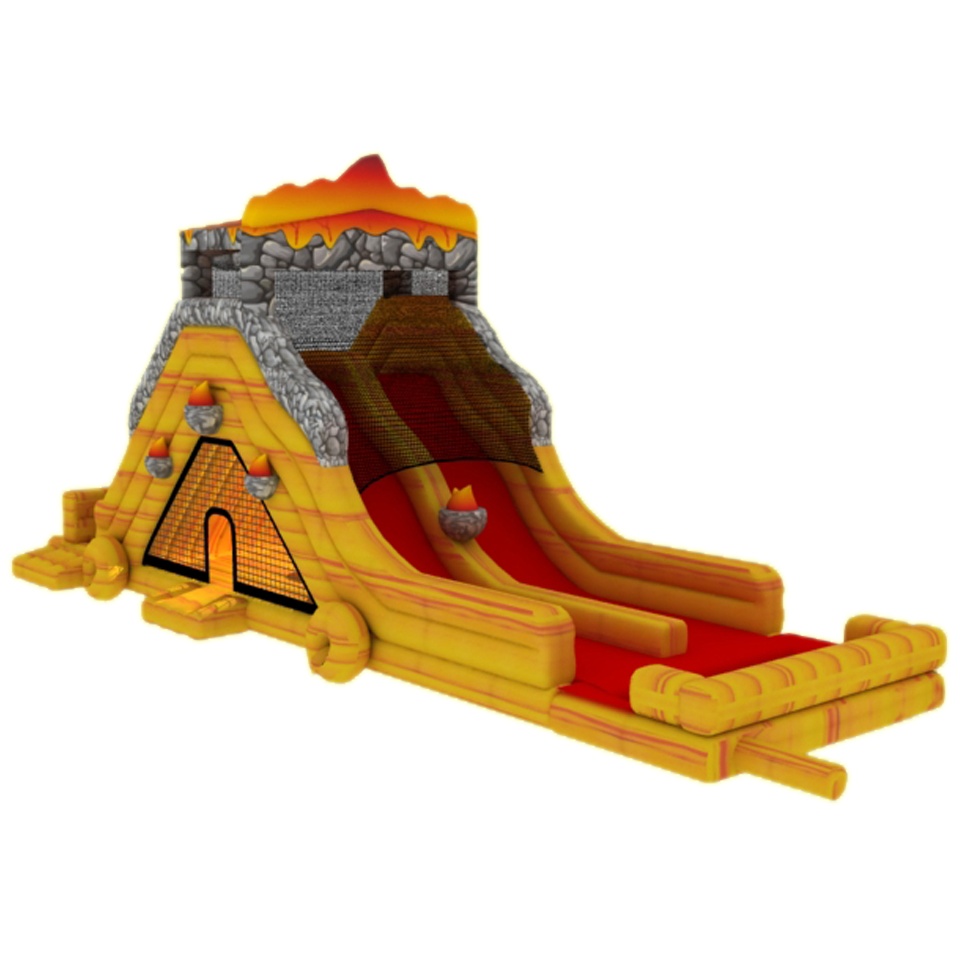 Glijbaan Vulkaan in Golf - Boing Inflatables